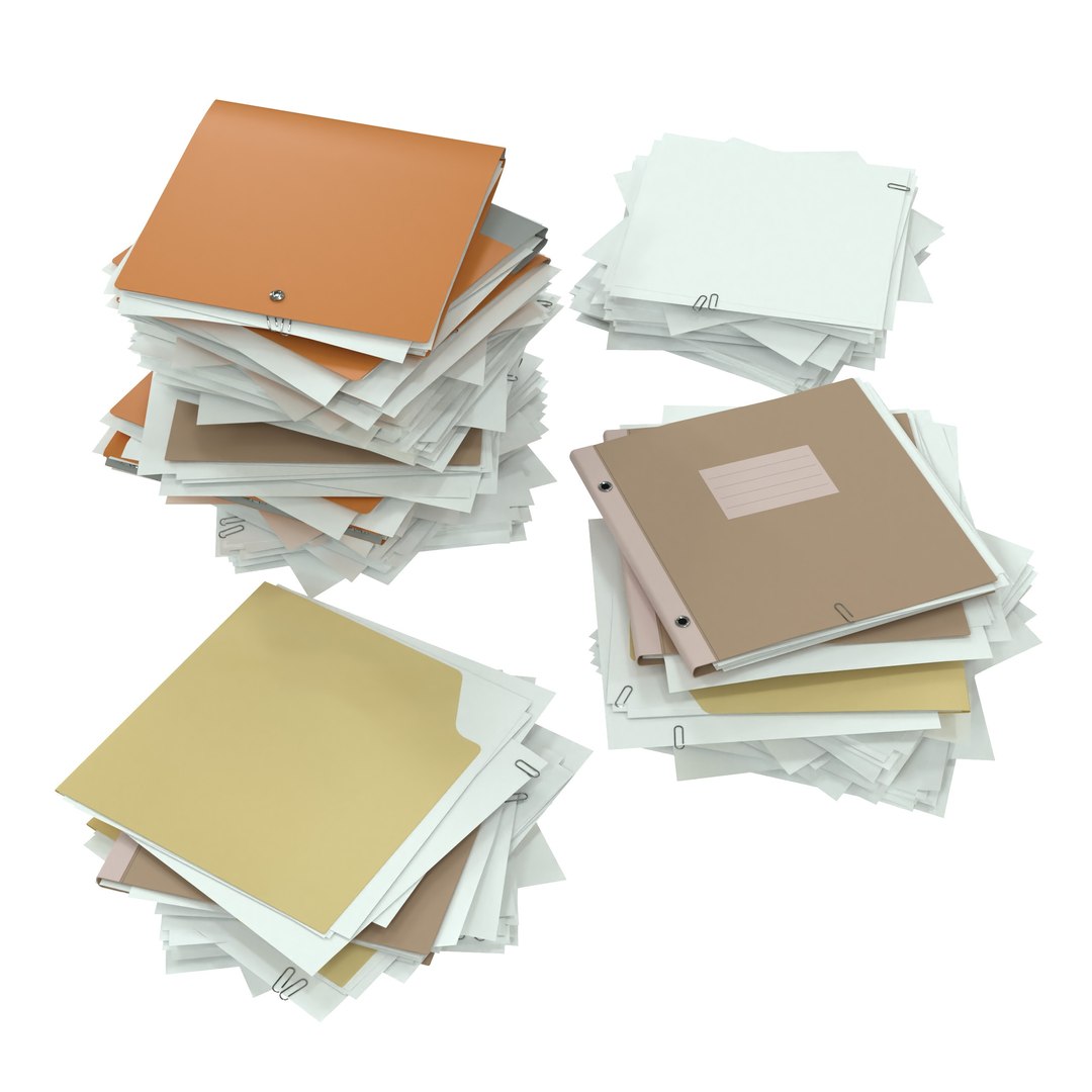 Papers Model - TurboSquid 2230639