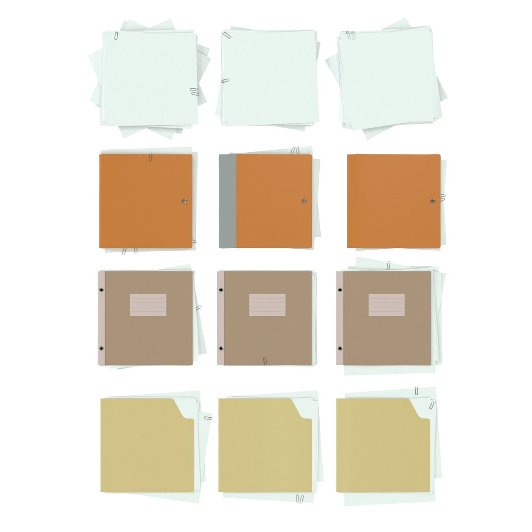 Papers Model - TurboSquid 2230639