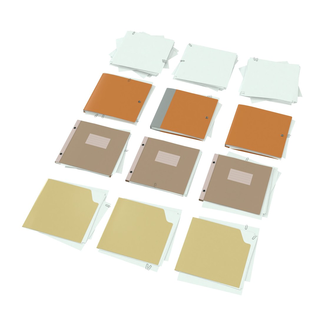 Papers Model - TurboSquid 2230639