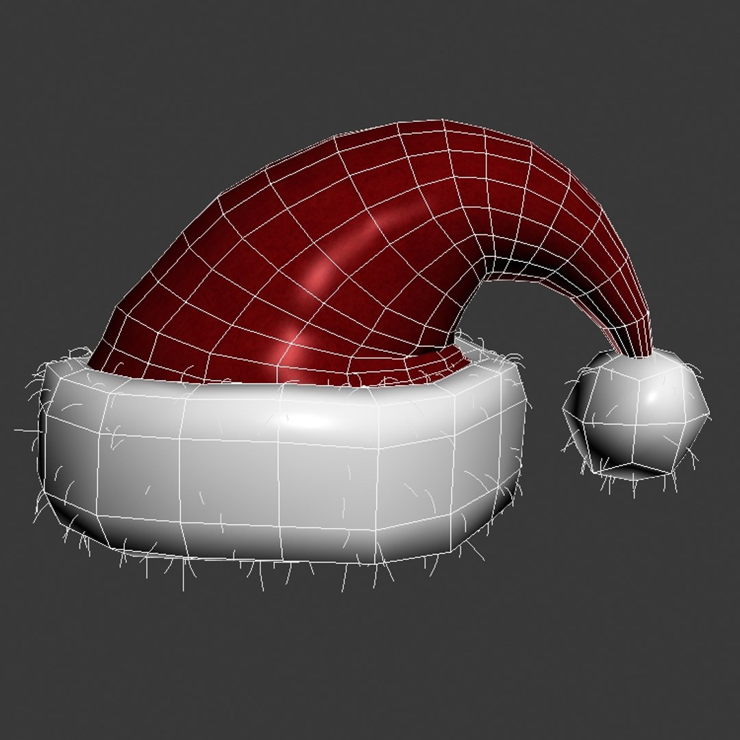 3d Santa Hat Model