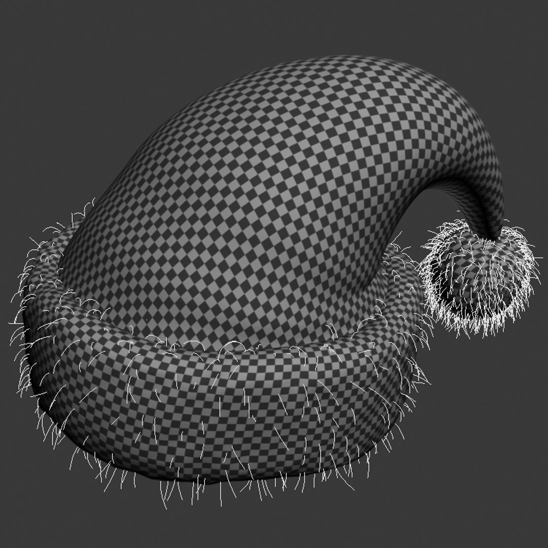 3d Santa Hat Model