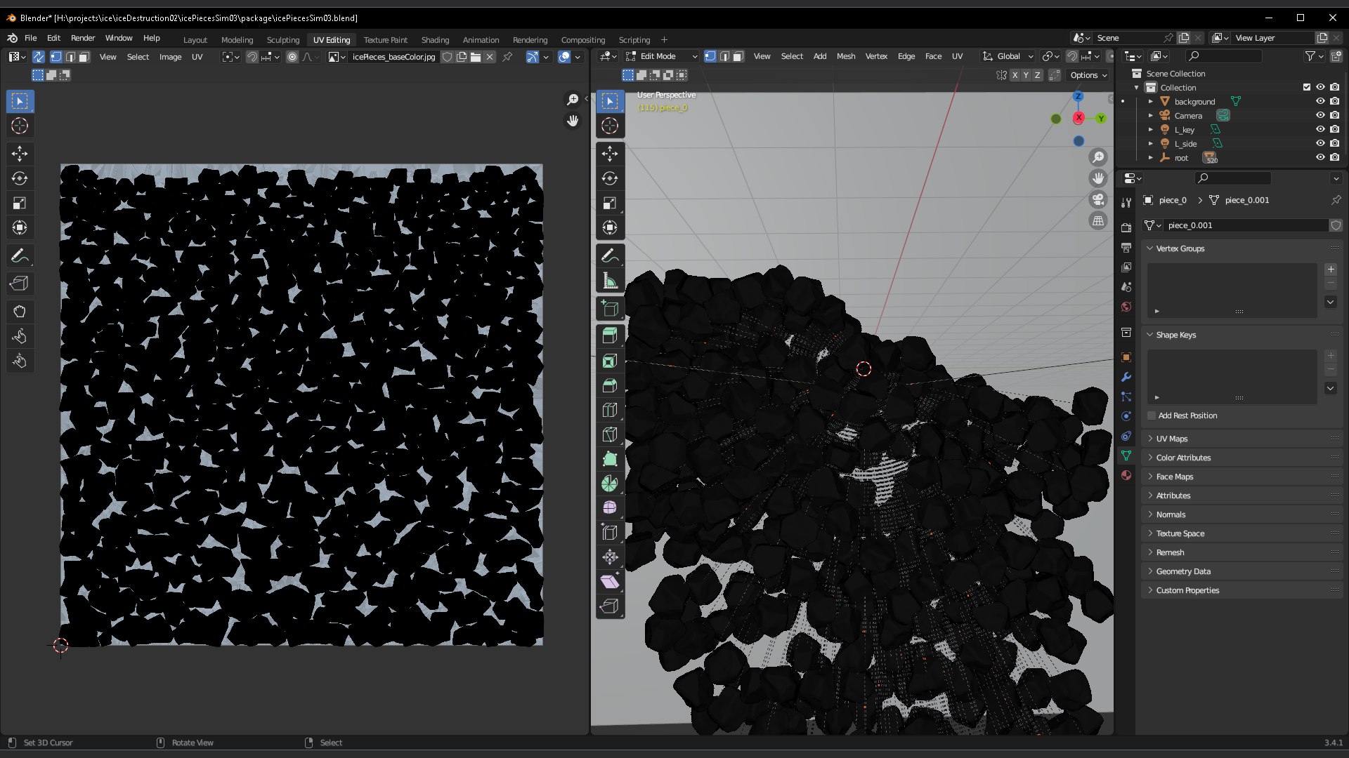 Ice Cubes Falling Animation 3 3D Model - TurboSquid 2023899