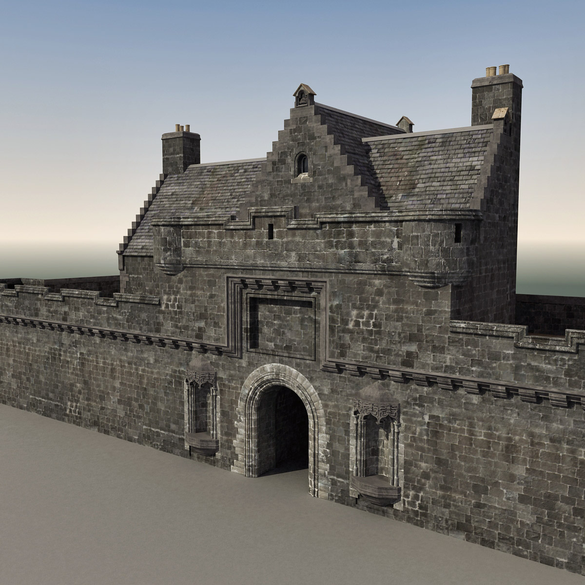 building edinburgh castle max