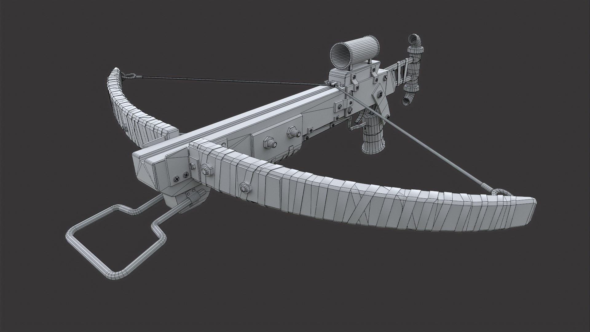 3D Homemade crossbow model - TurboSquid 2146826