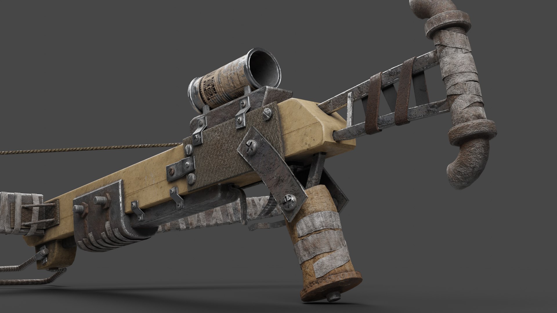 3D Homemade crossbow model - TurboSquid 2146826