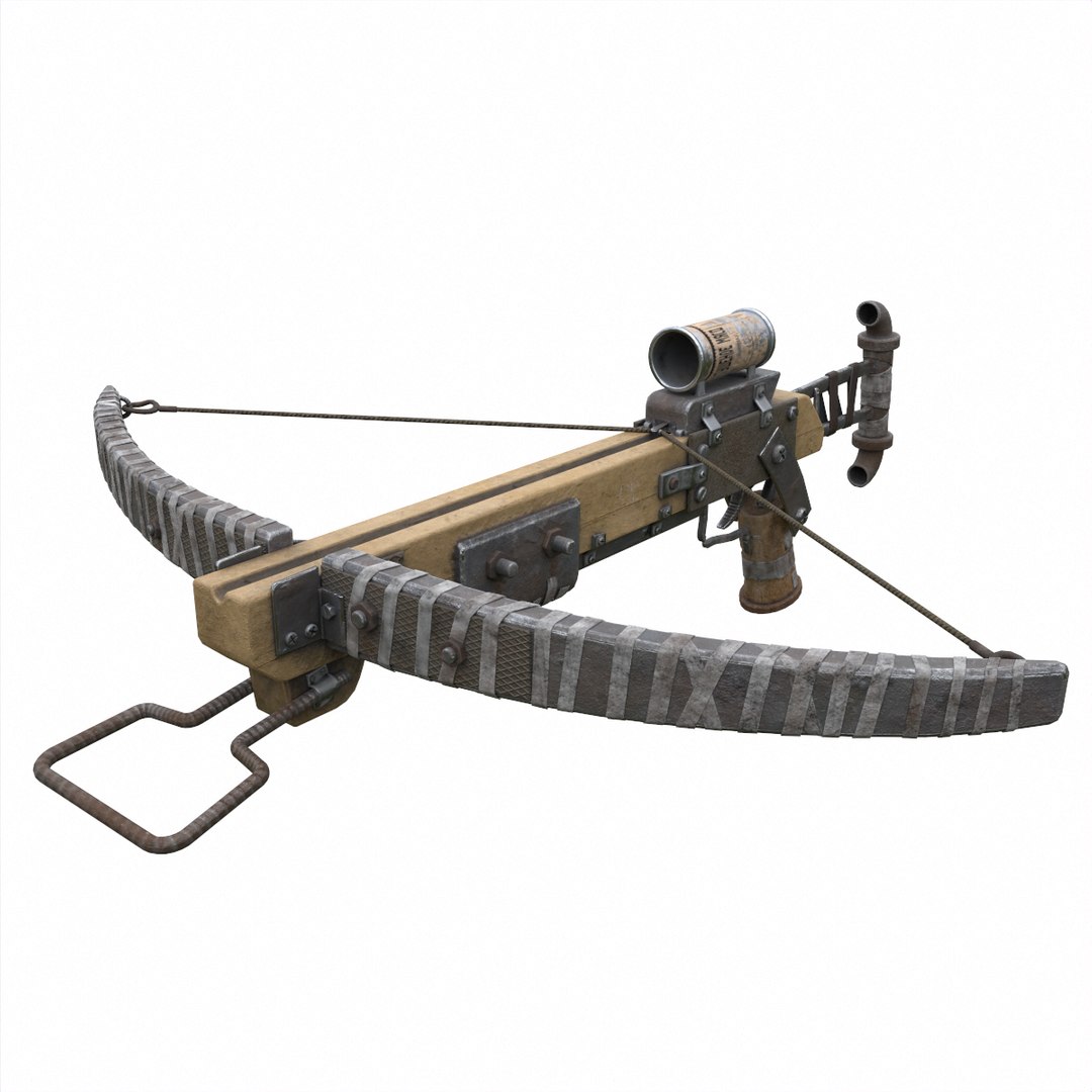 3D Homemade crossbow model - TurboSquid 2146826