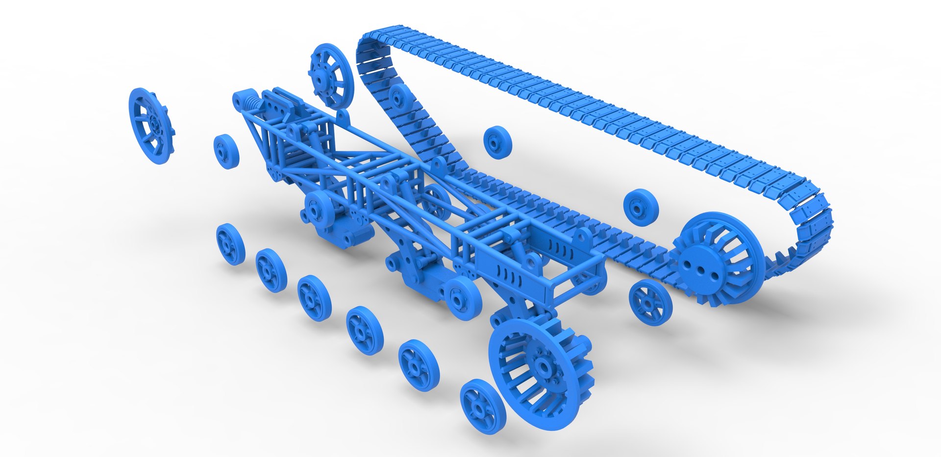 Diecast Track Chassis Scale 1 To 25 3D - TurboSquid 1895786