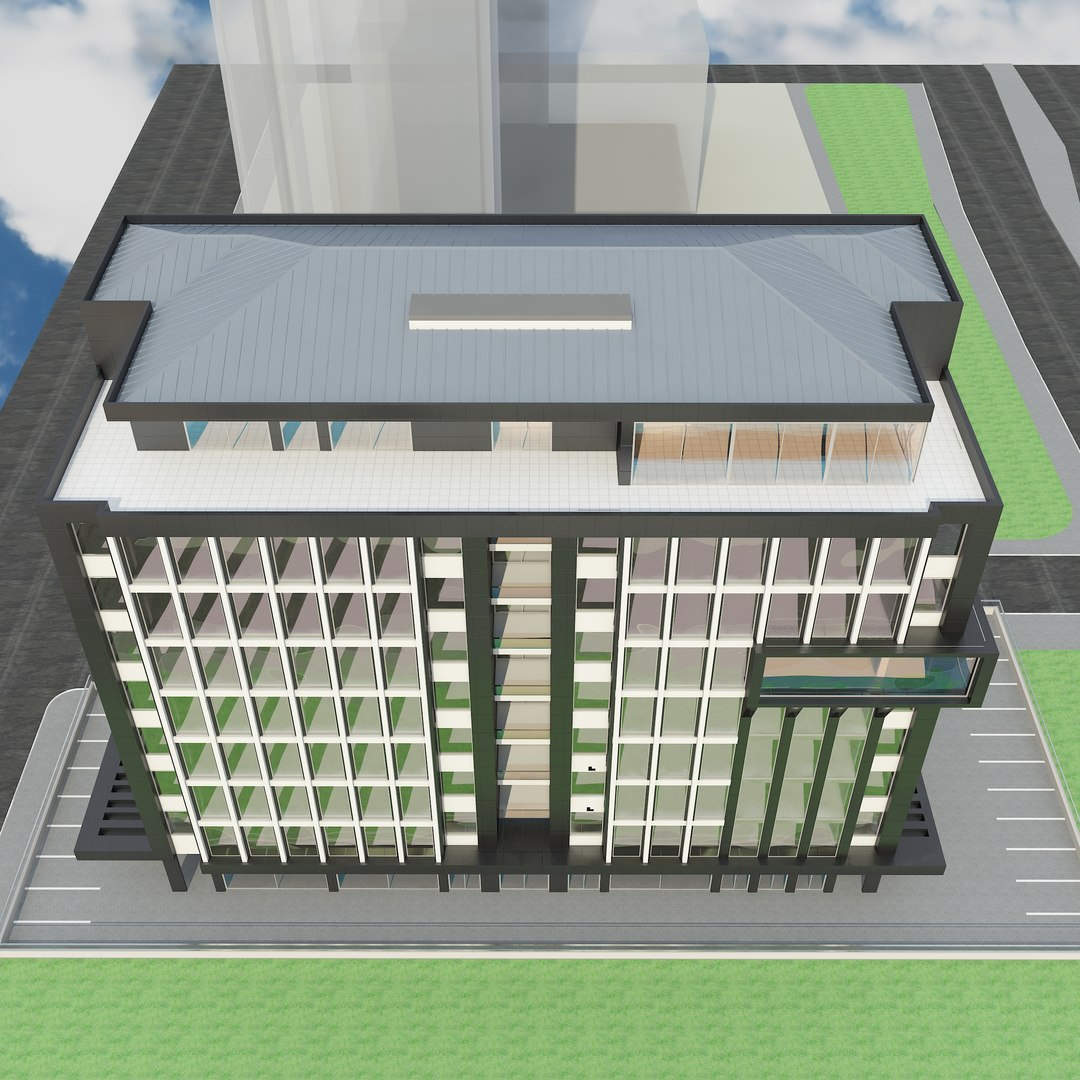 3D Modern Government Revenue Building - TurboSquid 1260317