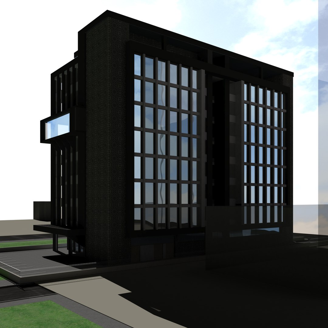 3D Modern Government Revenue Building - TurboSquid 1260317