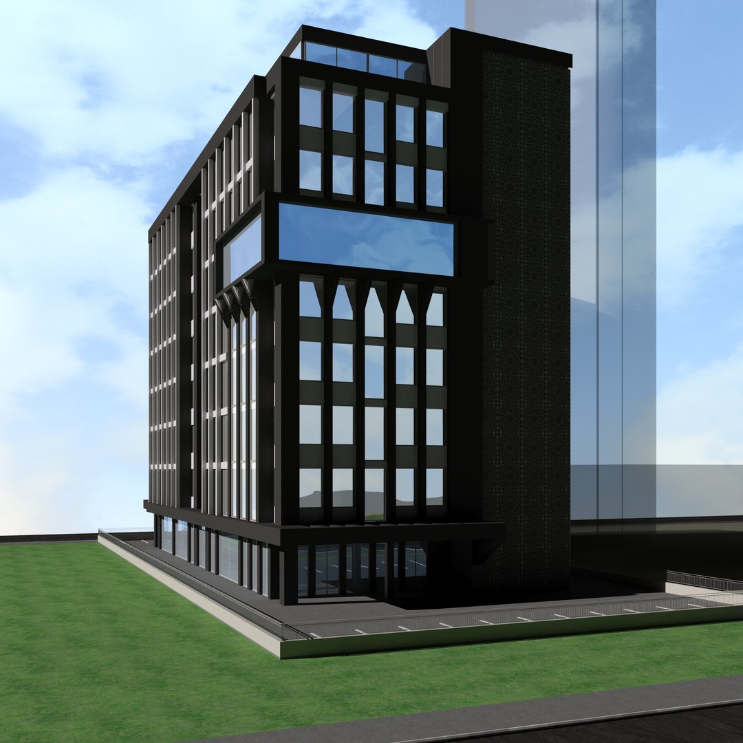 3D Modern Government Revenue Building - TurboSquid 1260317