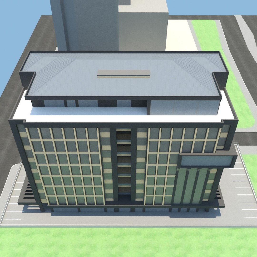 3D Modern Government Revenue Building - TurboSquid 1260317