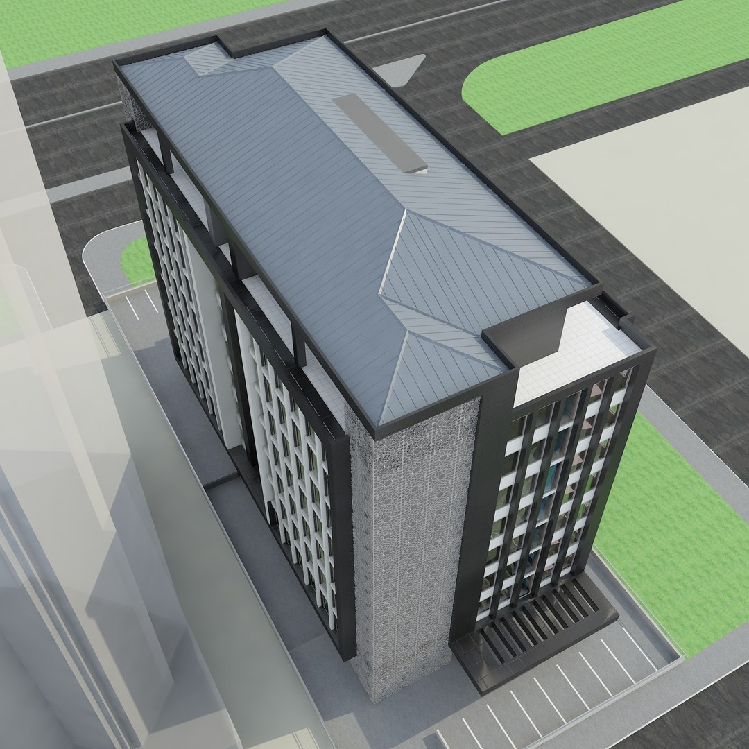 3D Modern Government Revenue Building - TurboSquid 1260317