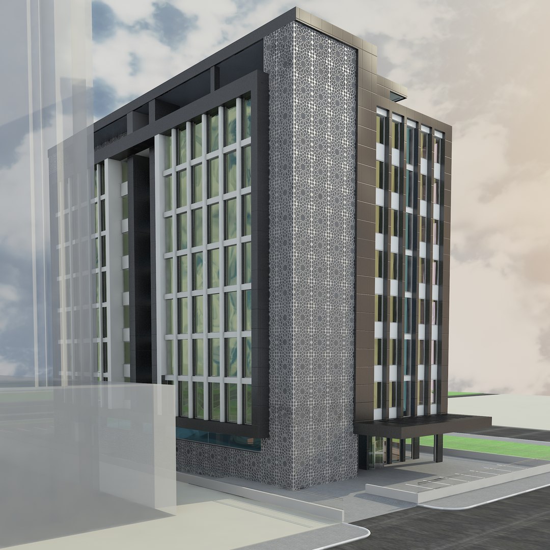 3D Modern Government Revenue Building - TurboSquid 1260317