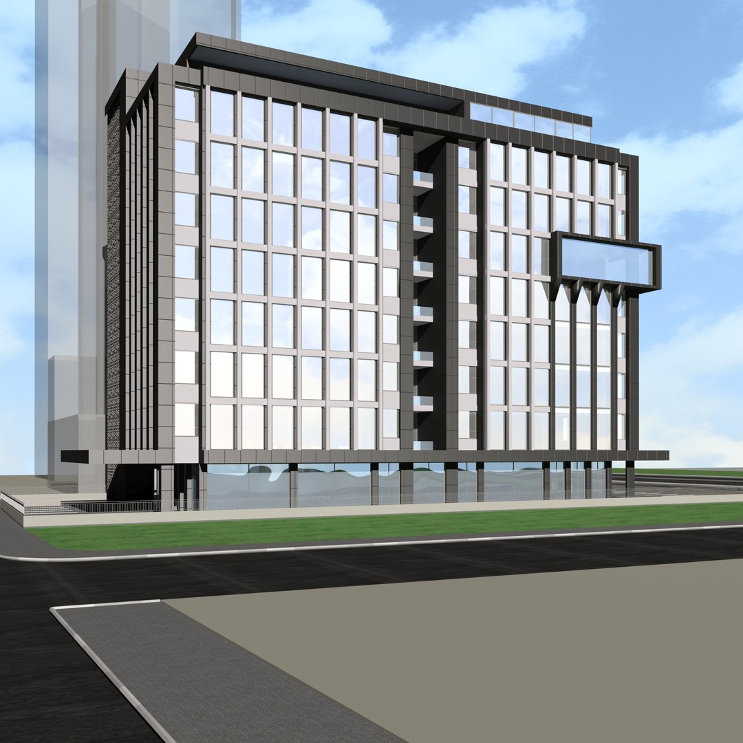 3D Modern Government Revenue Building - TurboSquid 1260317