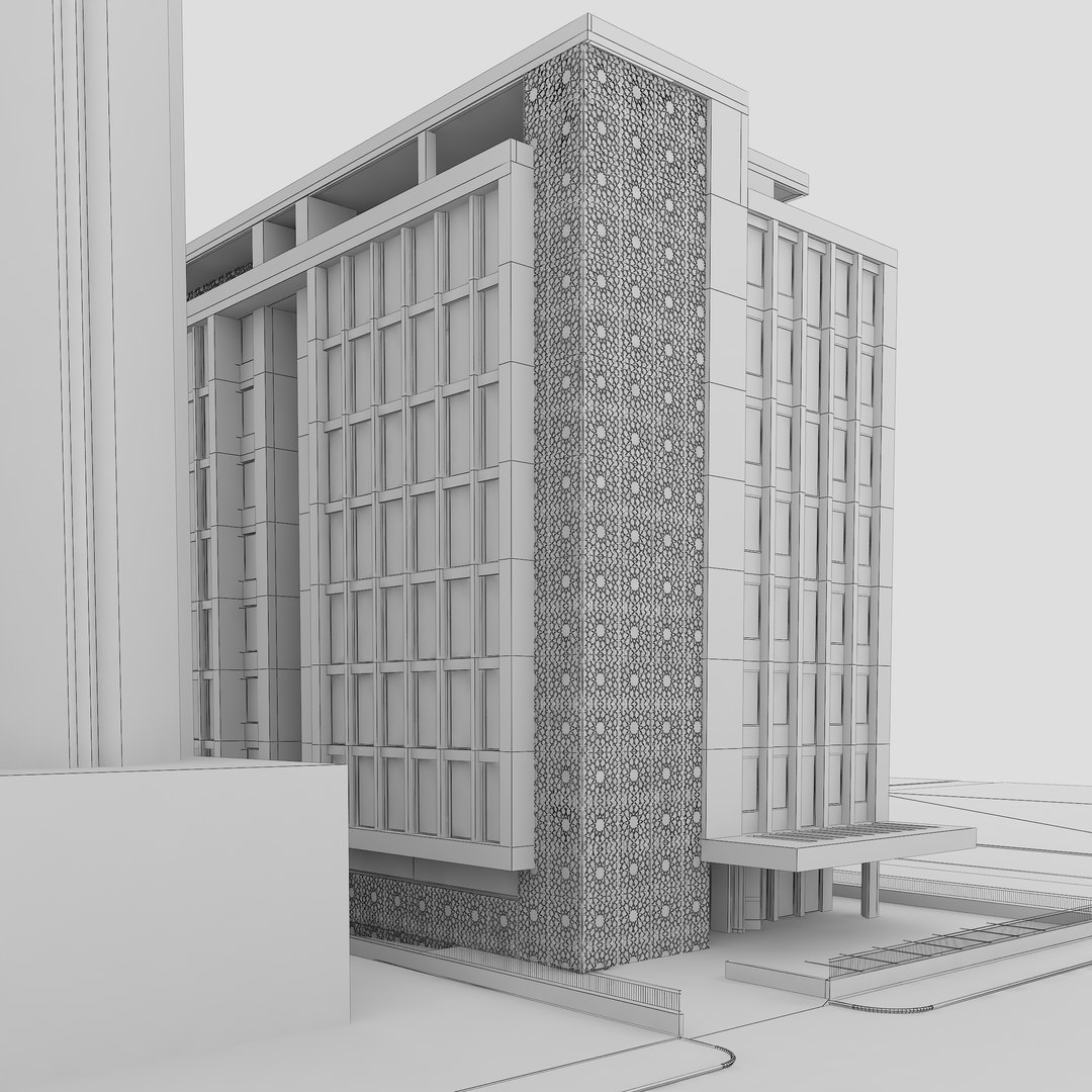 3D Modern Government Revenue Building - TurboSquid 1260317