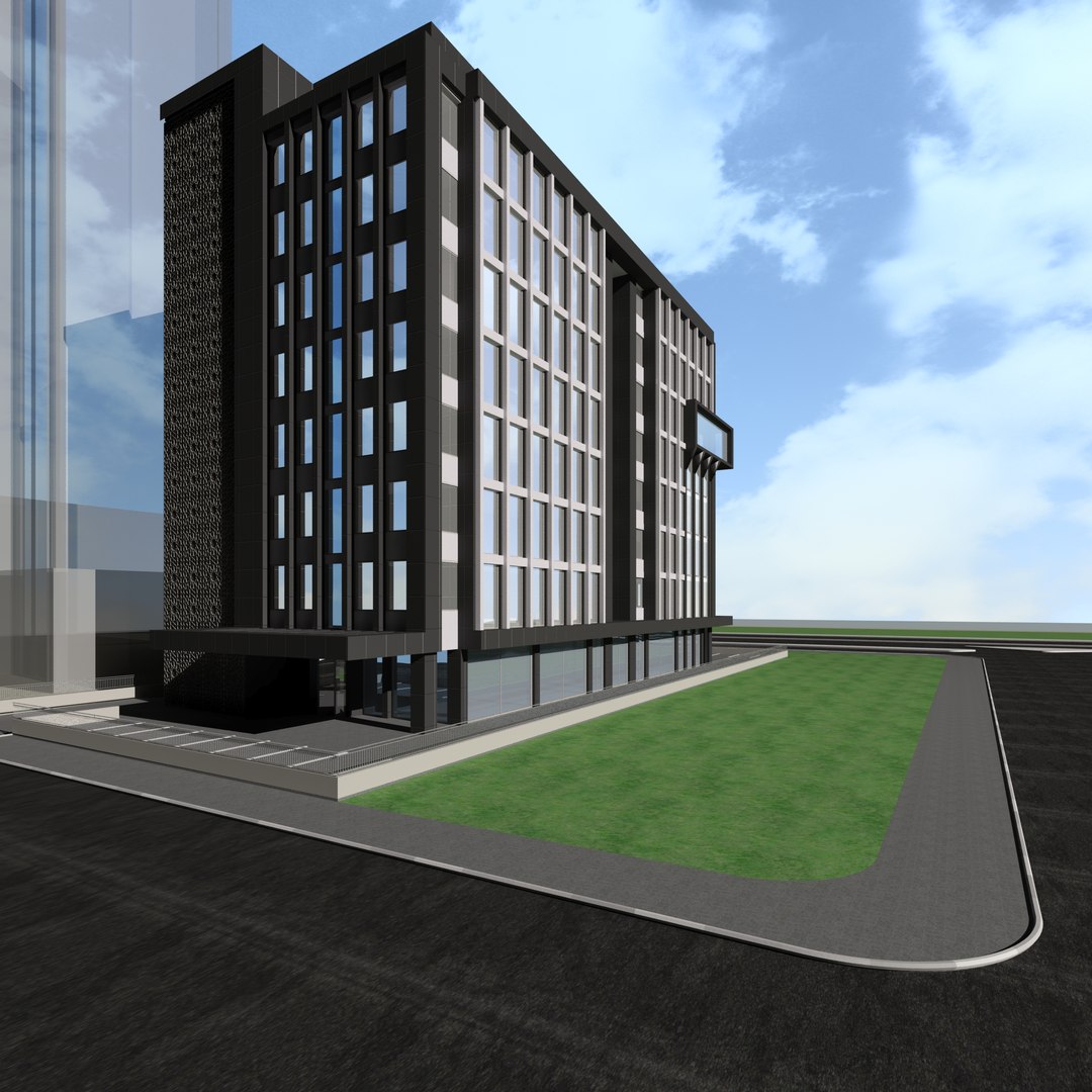 3D Modern Government Revenue Building - TurboSquid 1260317