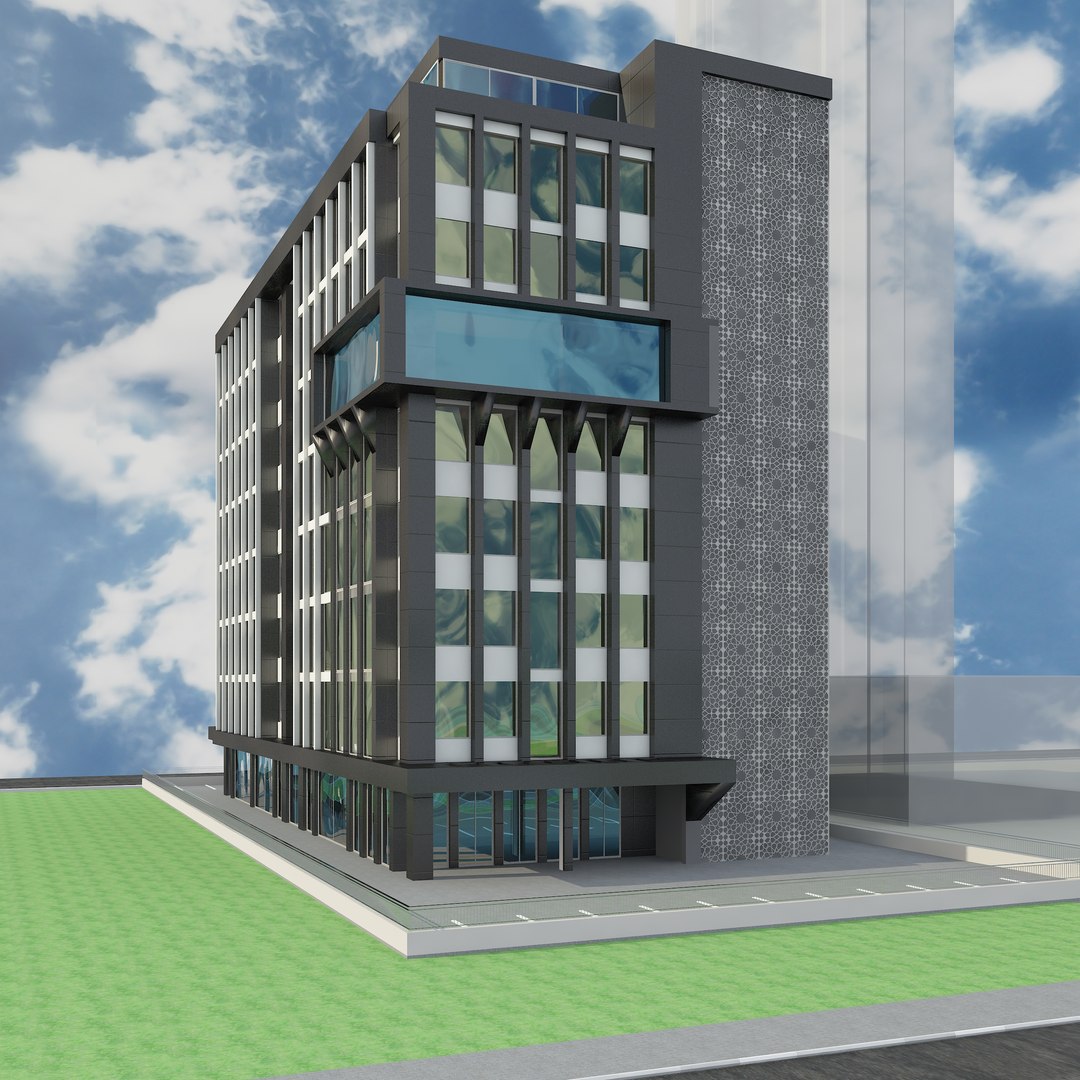 3D Modern Government Revenue Building - TurboSquid 1260317