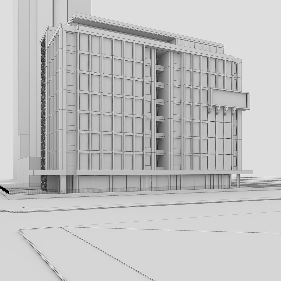 3D Modern Government Revenue Building - TurboSquid 1260317