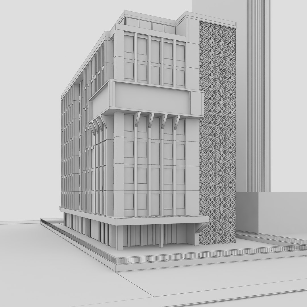 3D Modern Government Revenue Building - TurboSquid 1260317