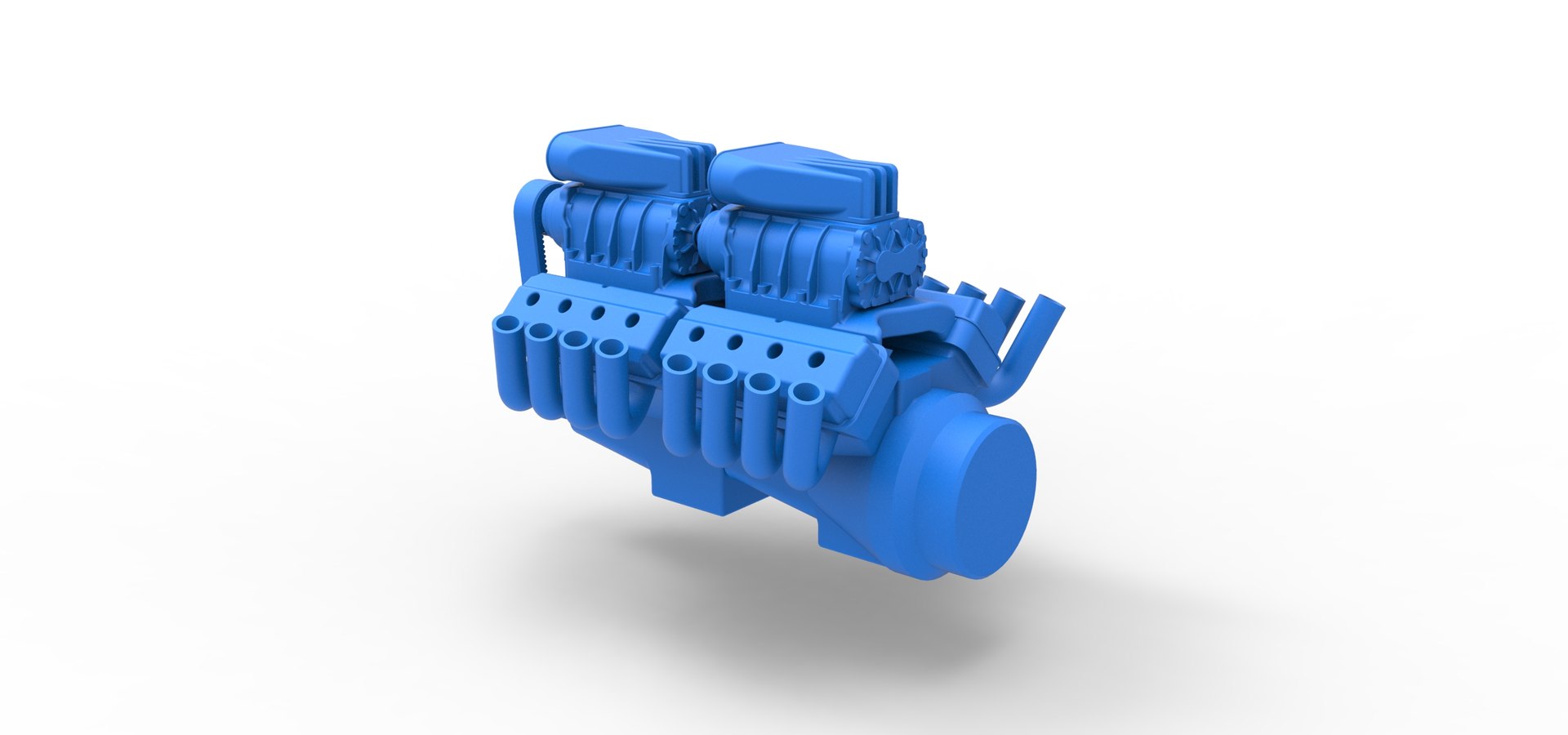 3D Diecast engine 2 V8 Scale 1 to 25 model - TurboSquid 2065506