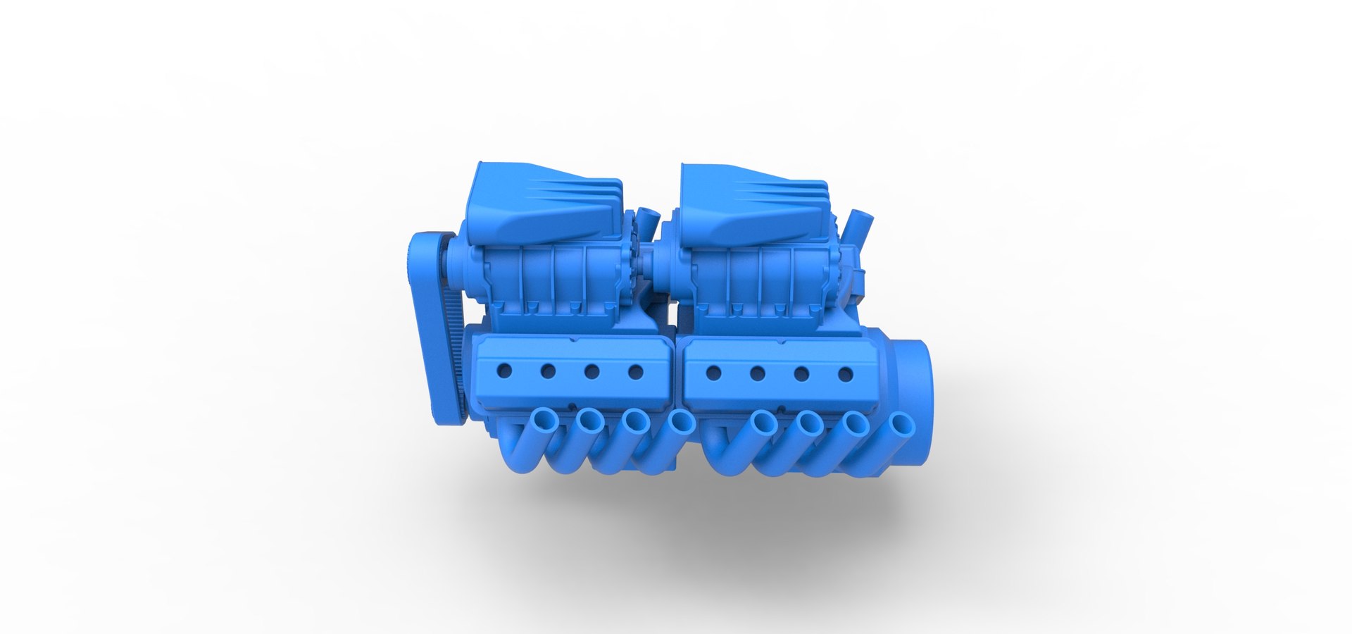 3D Diecast engine 2 V8 Scale 1 to 25 model - TurboSquid 2065506