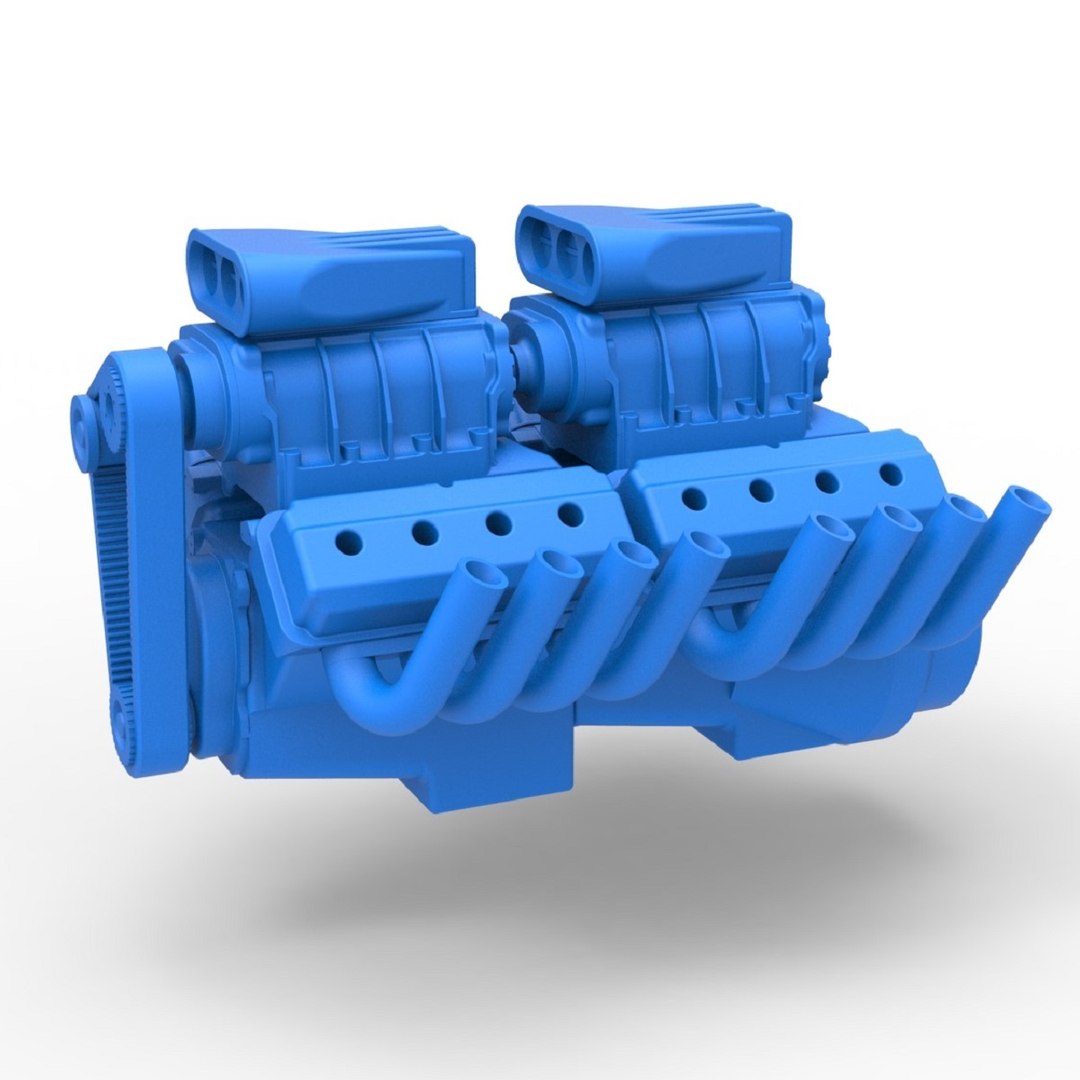 3D Diecast engine 2 V8 Scale 1 to 25 model - TurboSquid 2065506