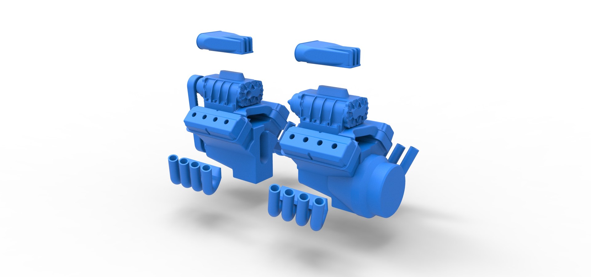 3D Diecast engine 2 V8 Scale 1 to 25 model - TurboSquid 2065506