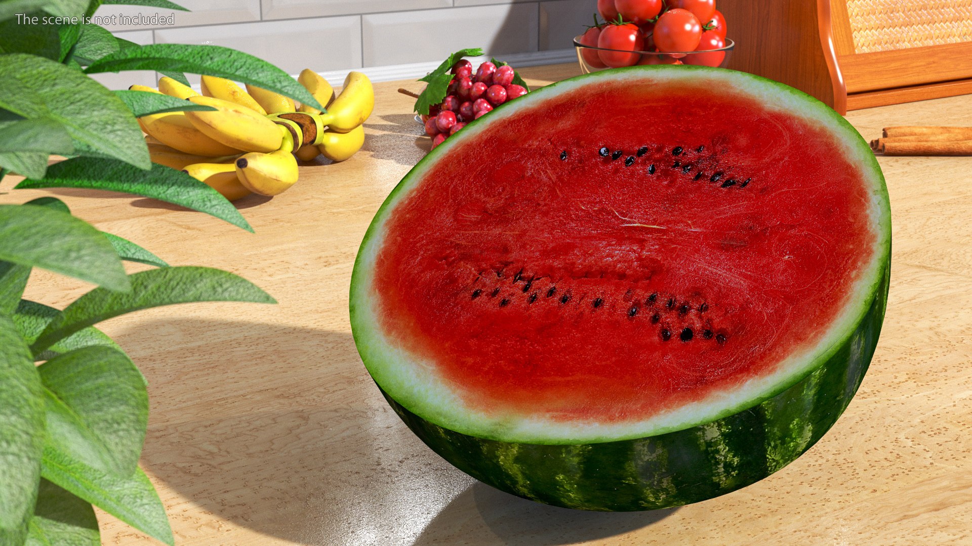 Half Of Fresh Watermelon Model - TurboSquid 2134061