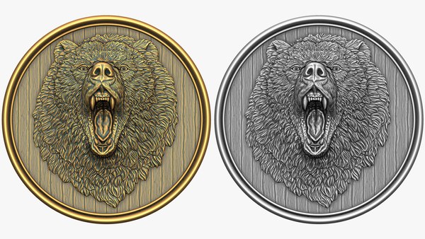 3D Angry Bear Face Bas-Relief Sculpture - TurboSquid 1920023