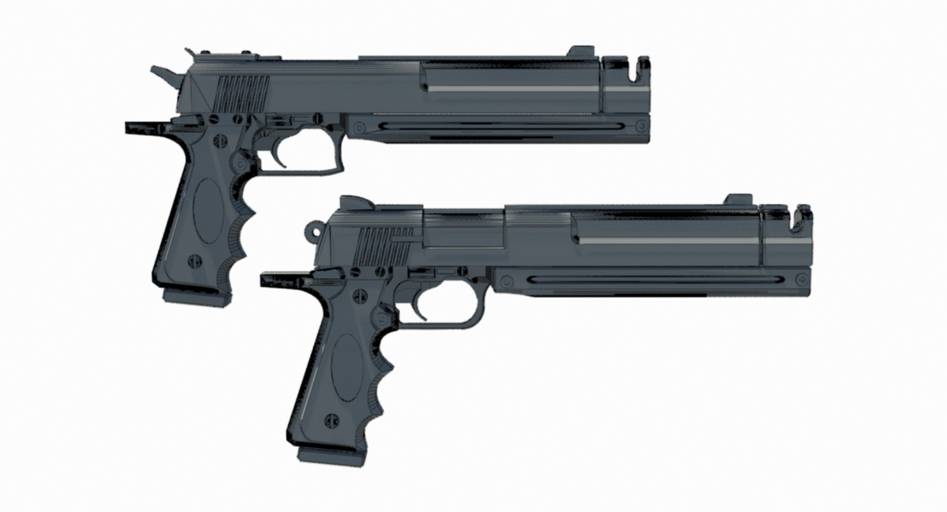 Dantes Guns Ebony Ivory 3D Model - TurboSquid 1279453