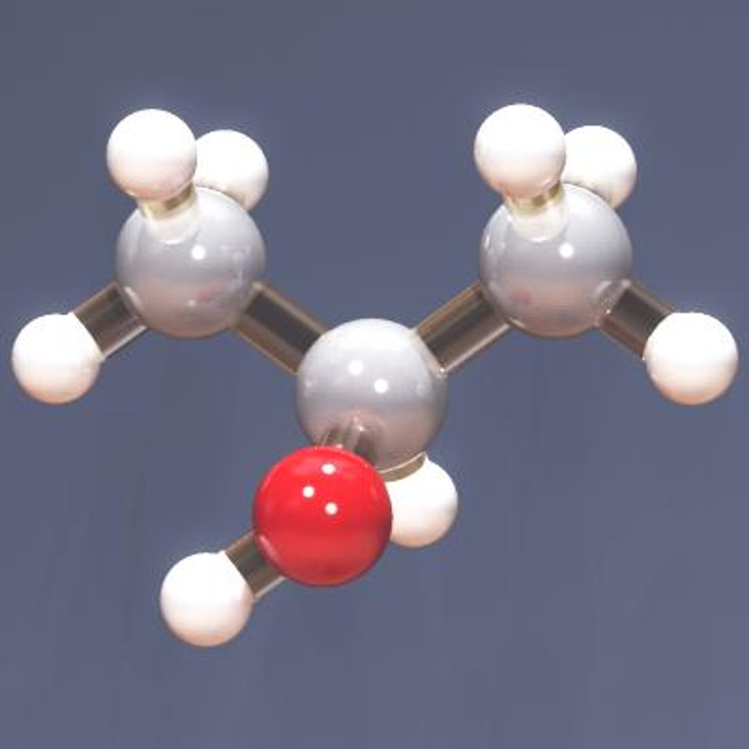 molecule propanol 3d max