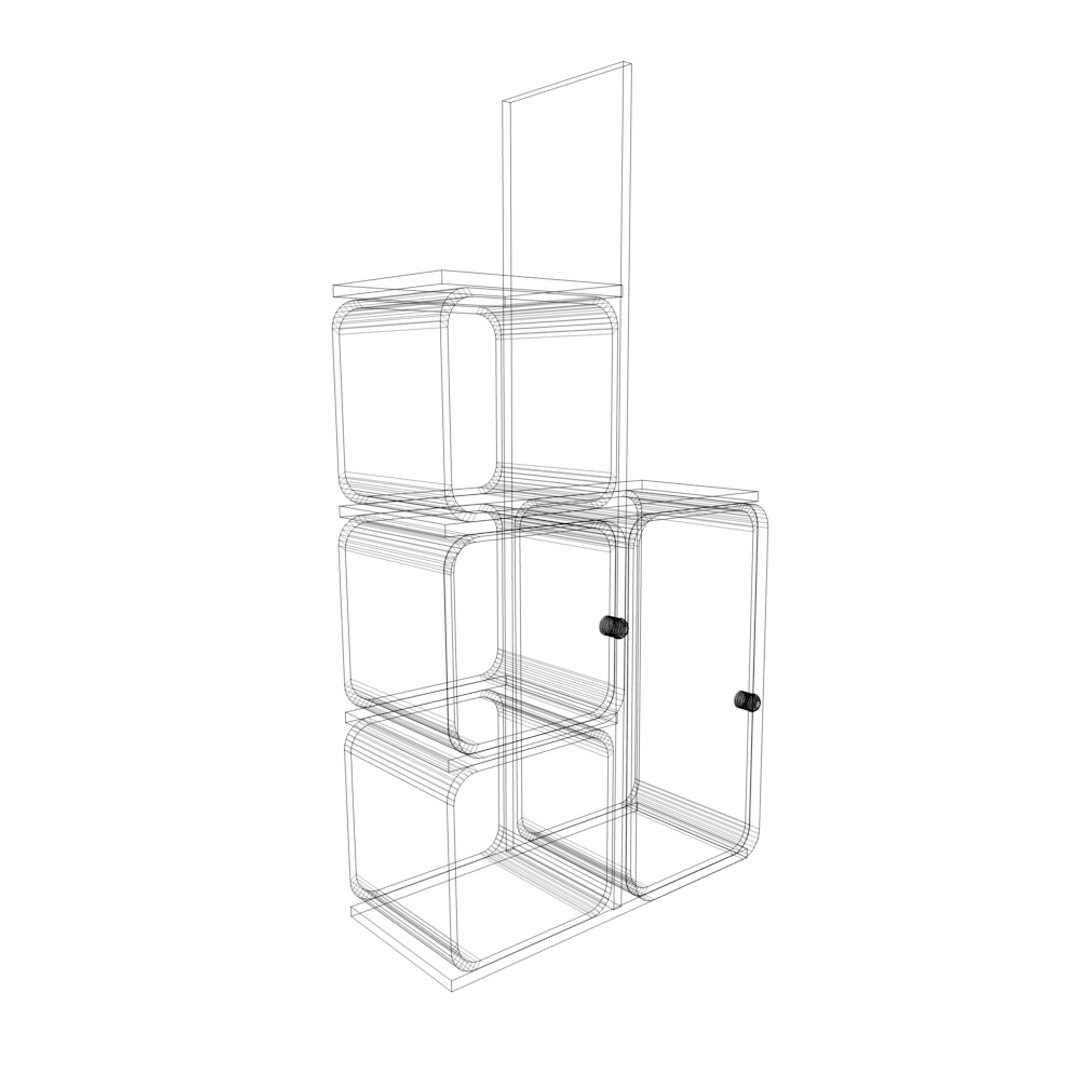 locker drawer 3d model