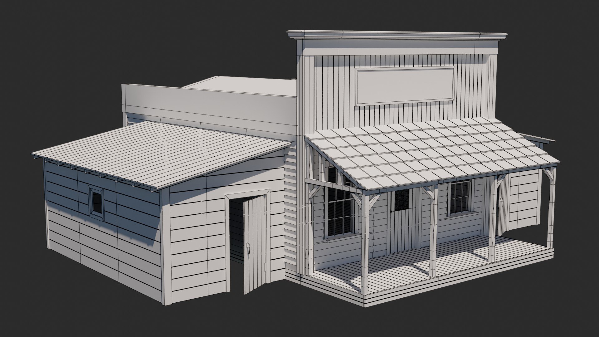 Western House Wst05 3D Model - TurboSquid 2059097