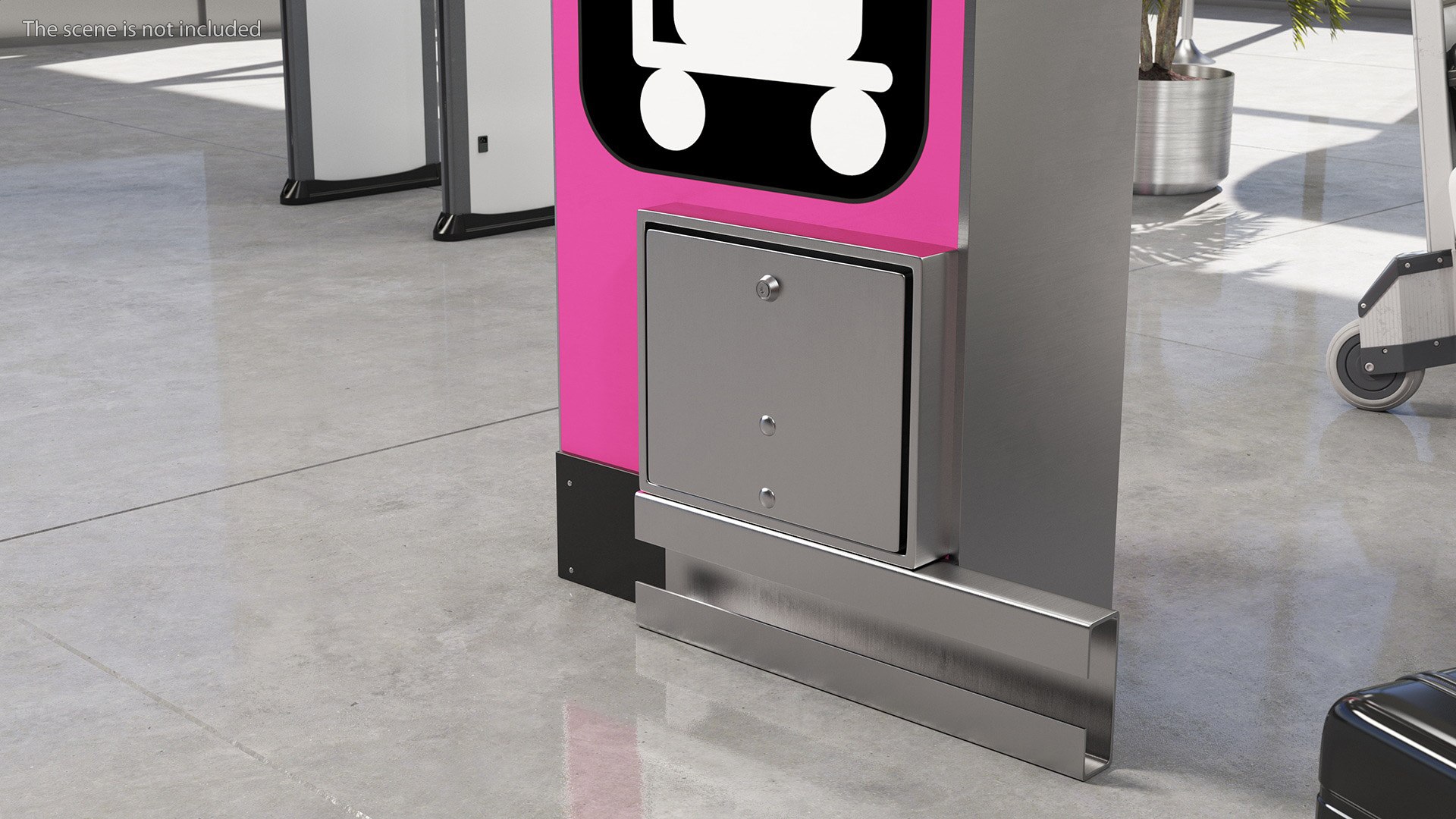 3D Model Luggage Cart Management Unit For Airport - TurboSquid 2105639