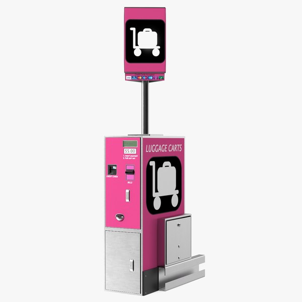 modelo 3d Luggage Cart Management Unit for Airport - TurboSquid 2105639