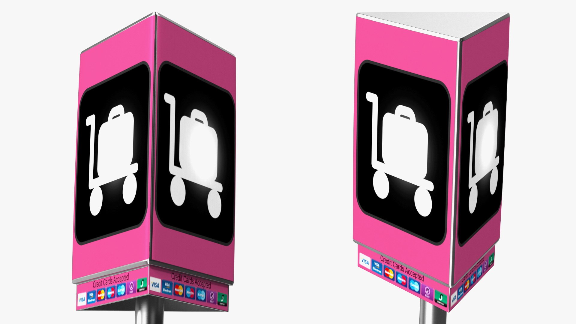 3D Model Luggage Cart Management Unit For Airport - TurboSquid 2105639