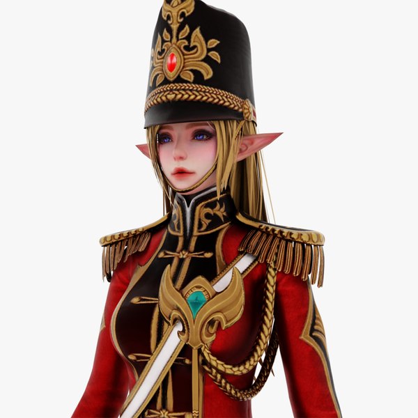 3D Blender elf folklore character