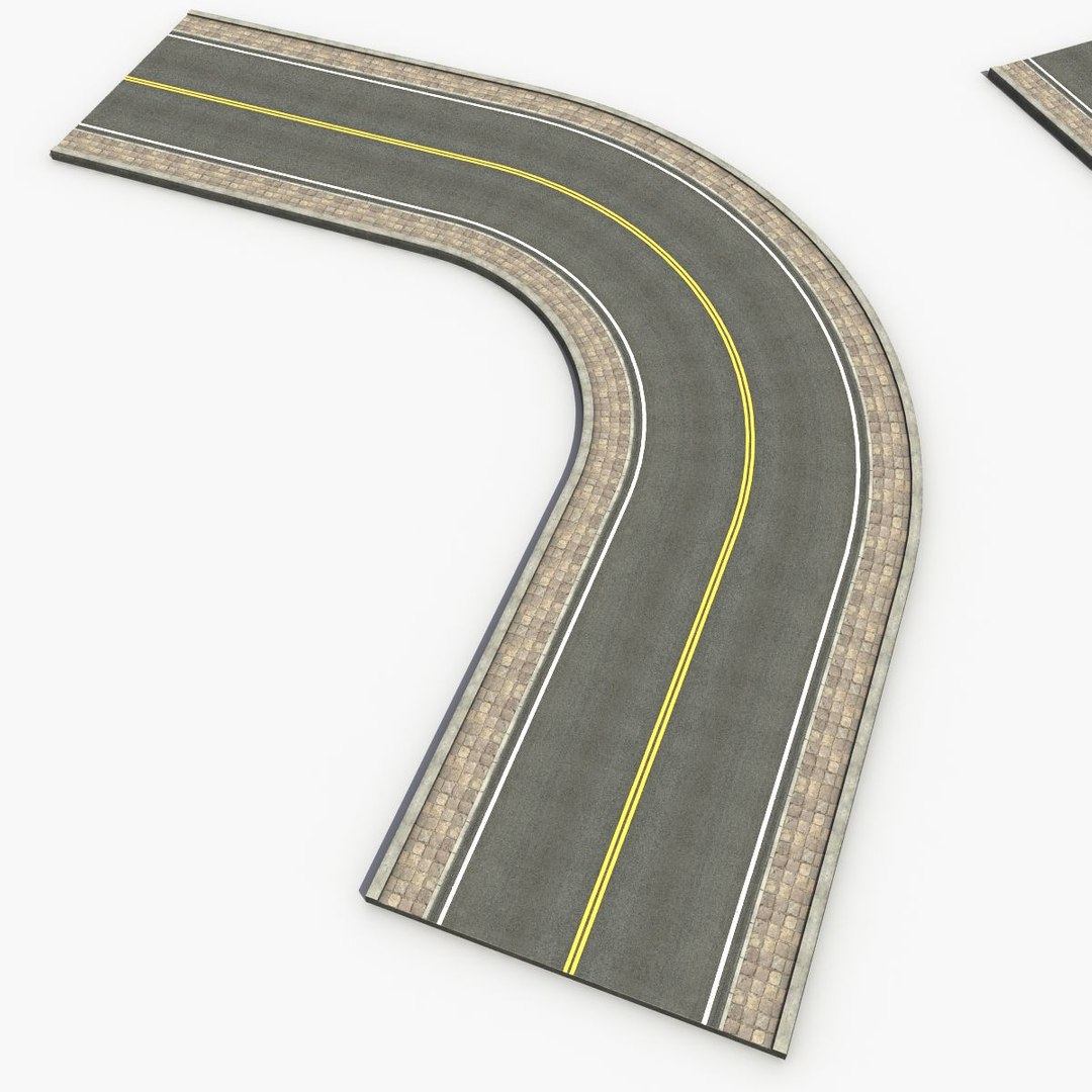 Road Set Modelled Max