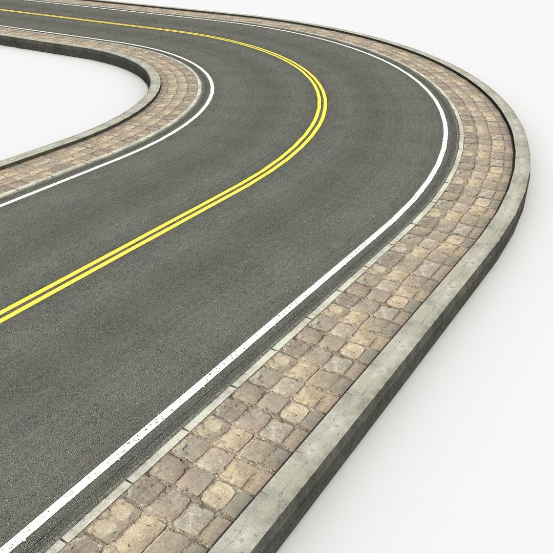 Road Set Modelled Max