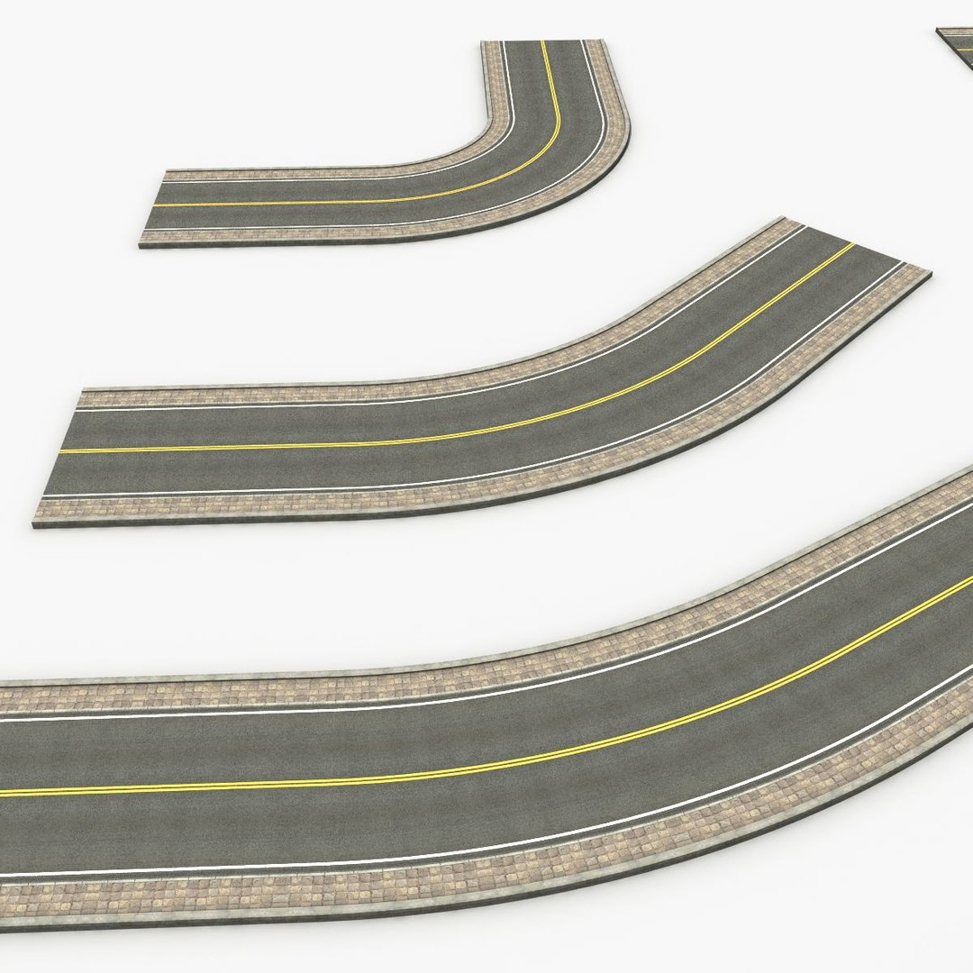 Road Set Modelled Max