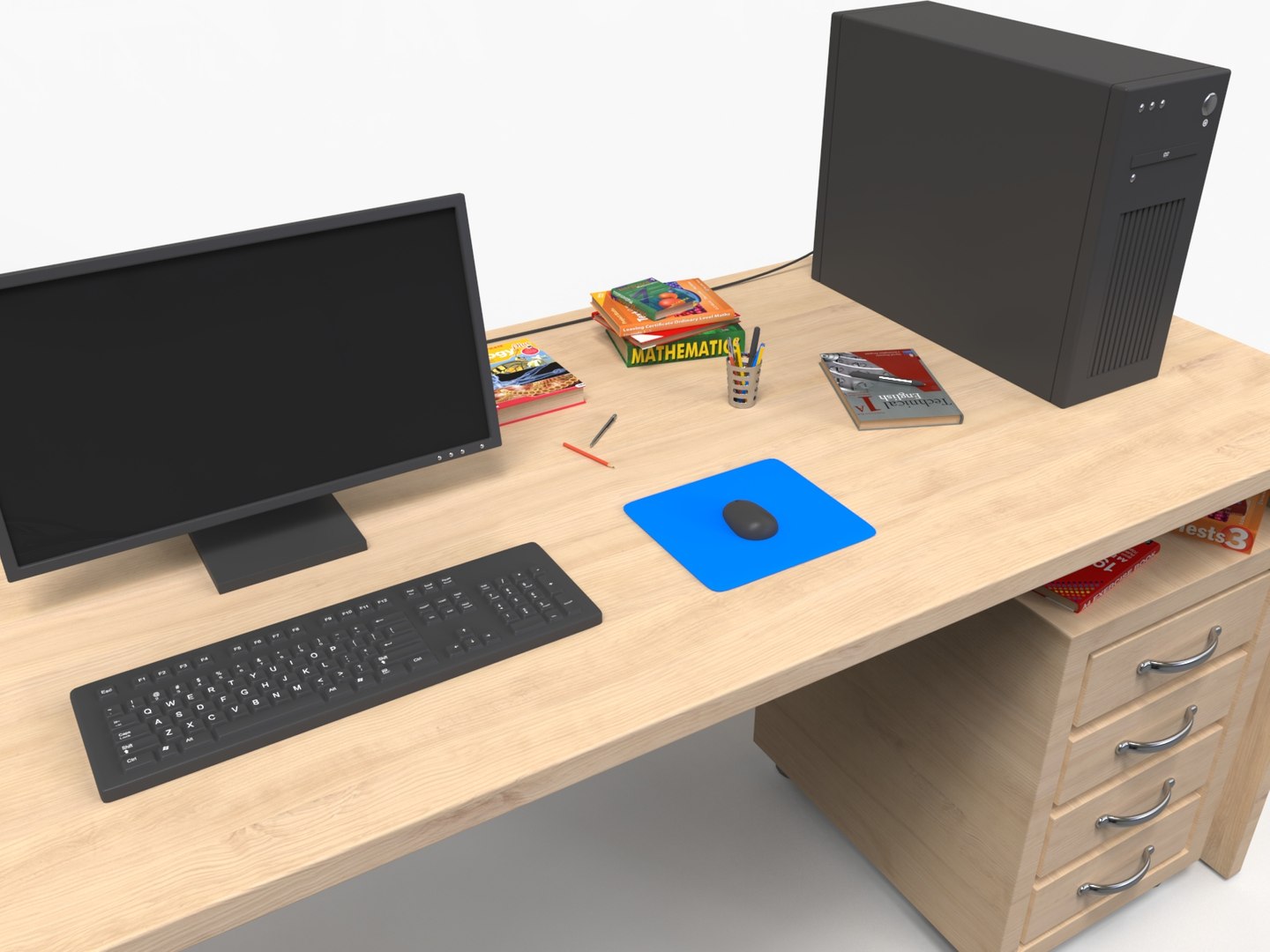 Desk 3d Obj