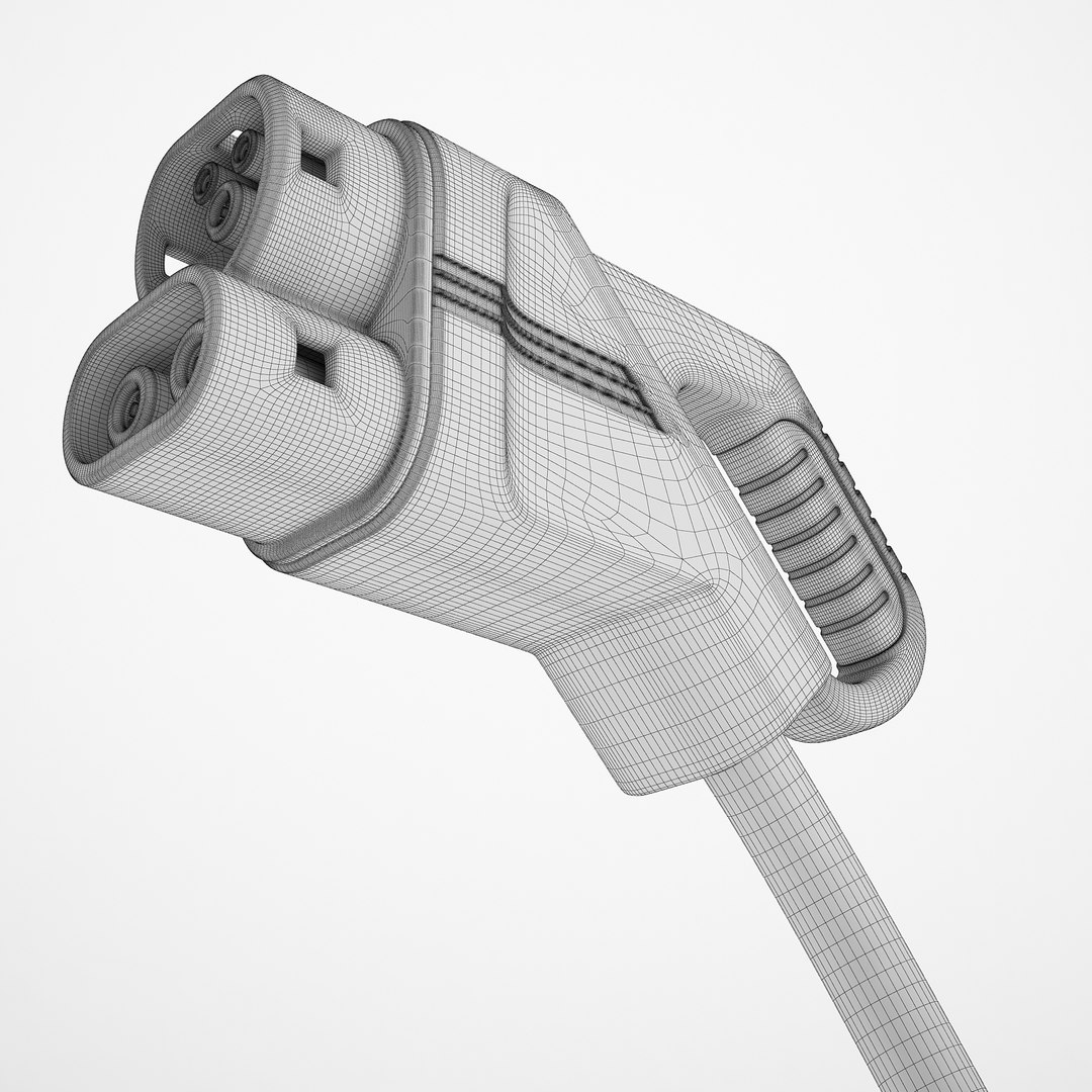 3D Ev Charging Plug Model - TurboSquid 1456621