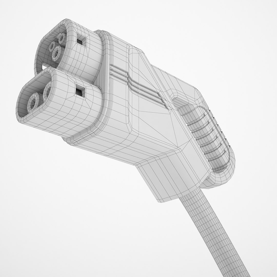 3D Ev Charging Plug Model - TurboSquid 1456621
