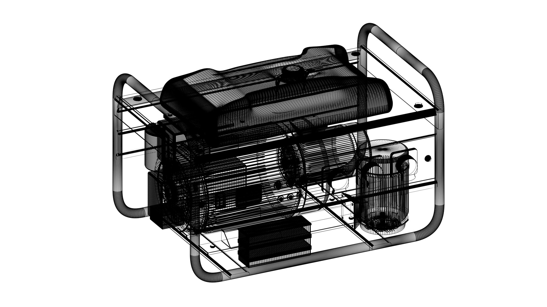 3D Professional Power Generator model - TurboSquid 2030108