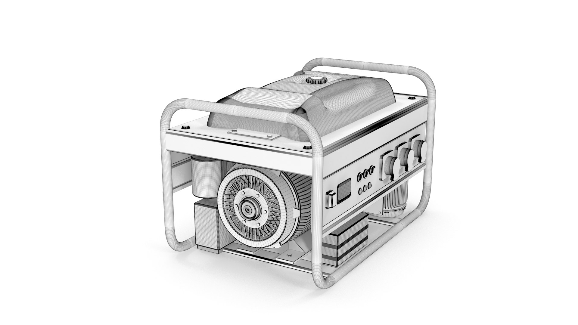 3D Professional Power Generator Model - TurboSquid 2030108