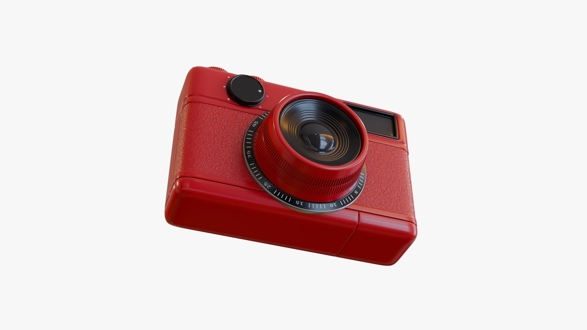 3D Model Red Film Camera Retro - TurboSquid 2289864