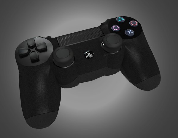 3d model dualshock 4 controller res