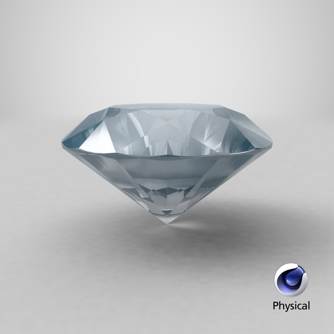3D Round Brilliant Cut Aquamarine - TurboSquid 1848178