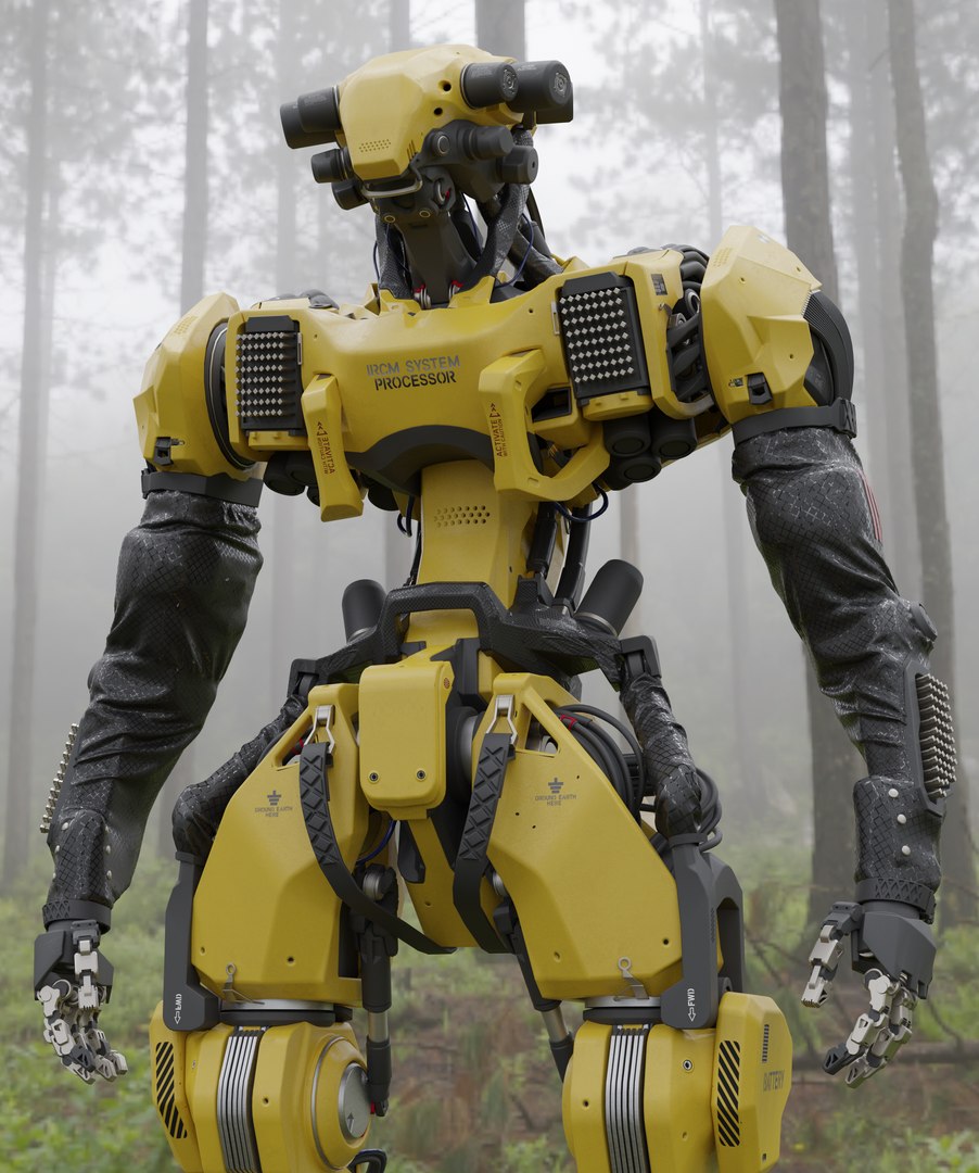 Robot Droid Unreal Unity 3D - TurboSquid 1881285