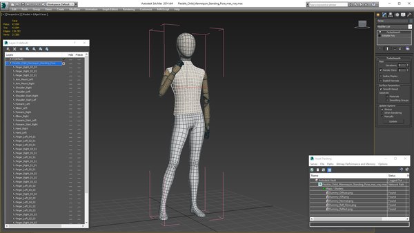 3D Flexible Child Mannequin Standing Pose model - TurboSquid 1852171